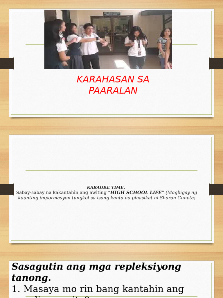 Modyul 14 Karahasan Sa Paaralan | PDF