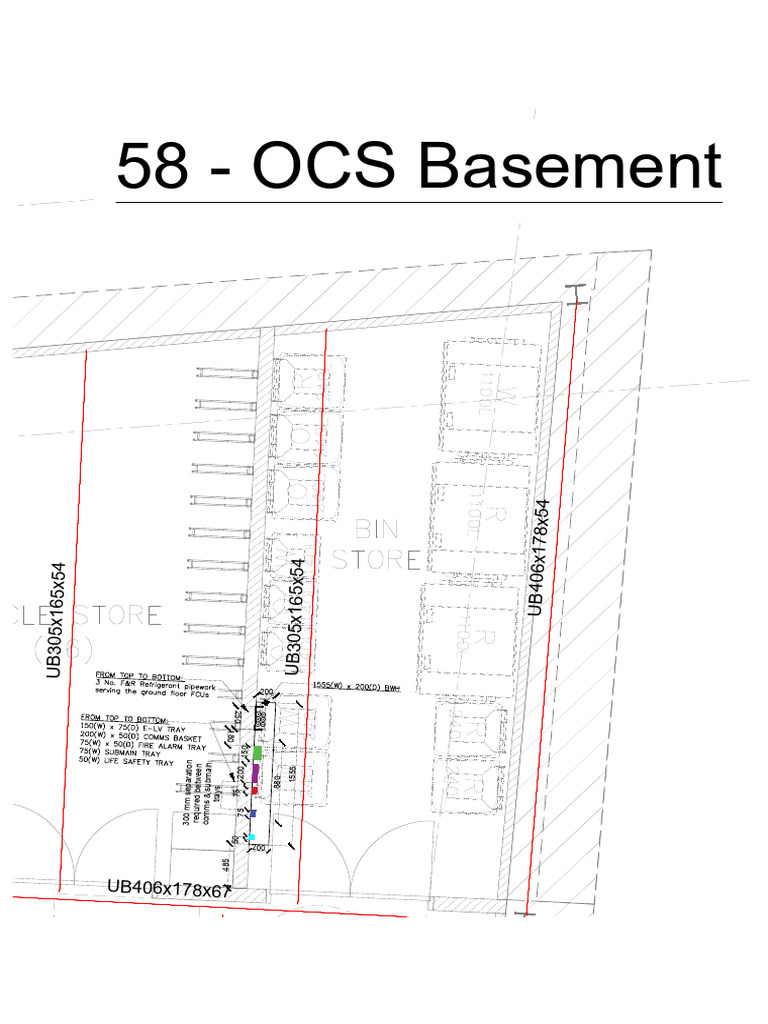 58 - OCS Parcel Store Riser Markup GF Basement R1 14042025 | PDF