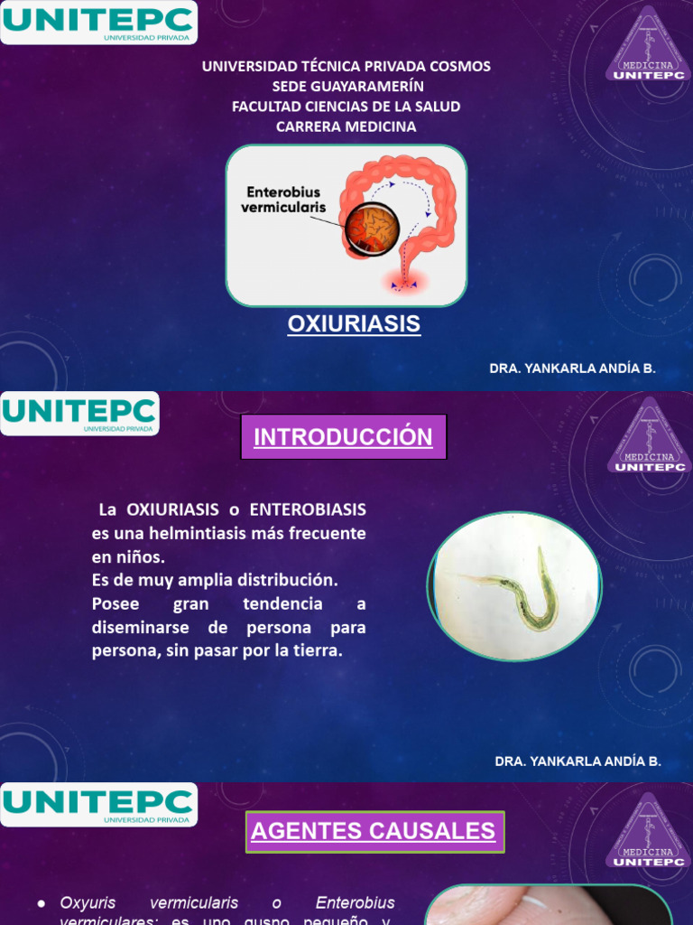 Oxiuriasis | PDF | Especialidades Medicas | Medicina CLINICA