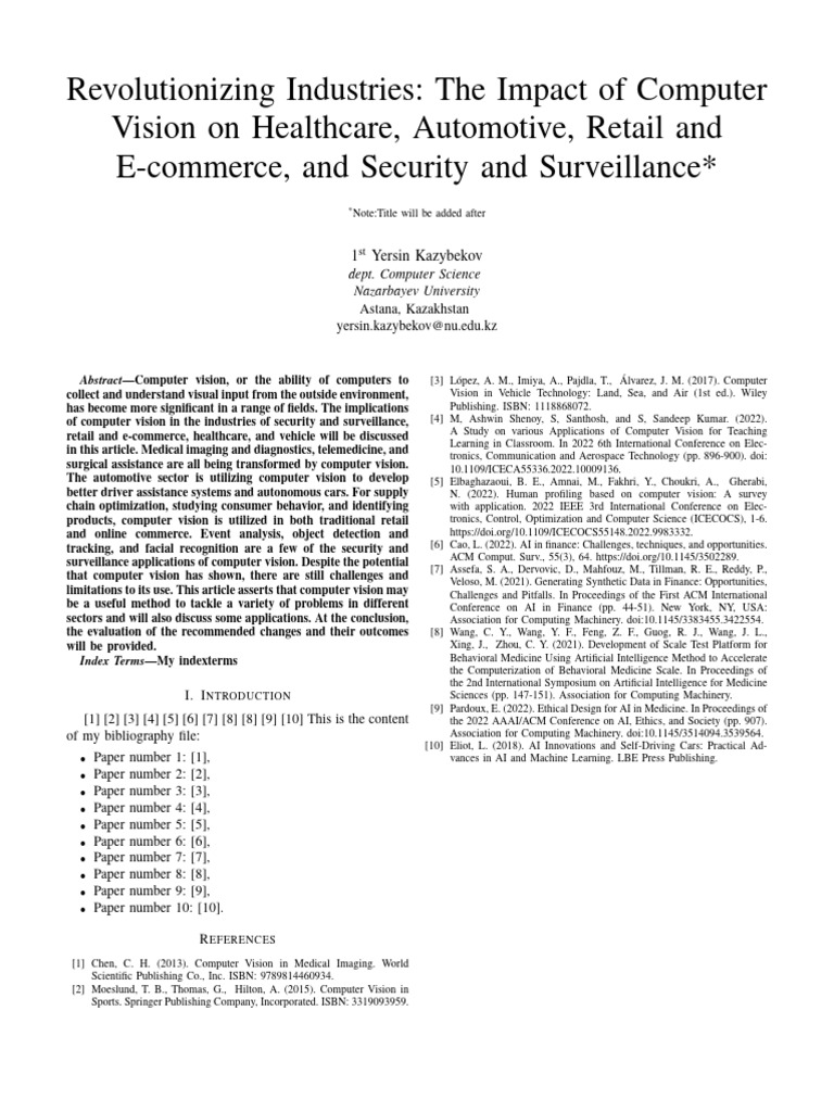 IEEE Conference Template 2 | PDF | Artificial Intelligence ...