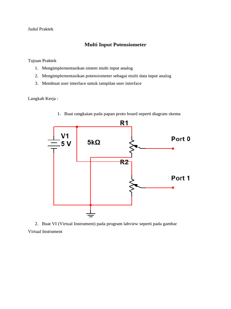 Multi Input Dengan Potensiometer - ND | PDF