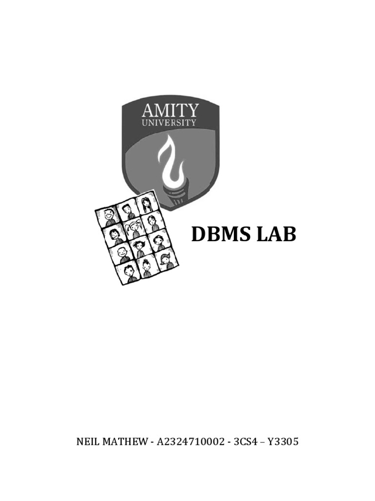 Sem 3 Dbms Practical File Pdf Sql Data Management Software