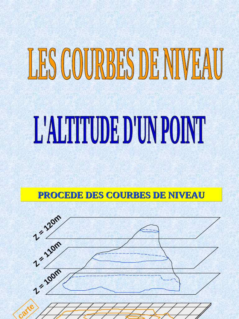 Calculs d'altitude et pentes | PDF | Sciences de la terre ...