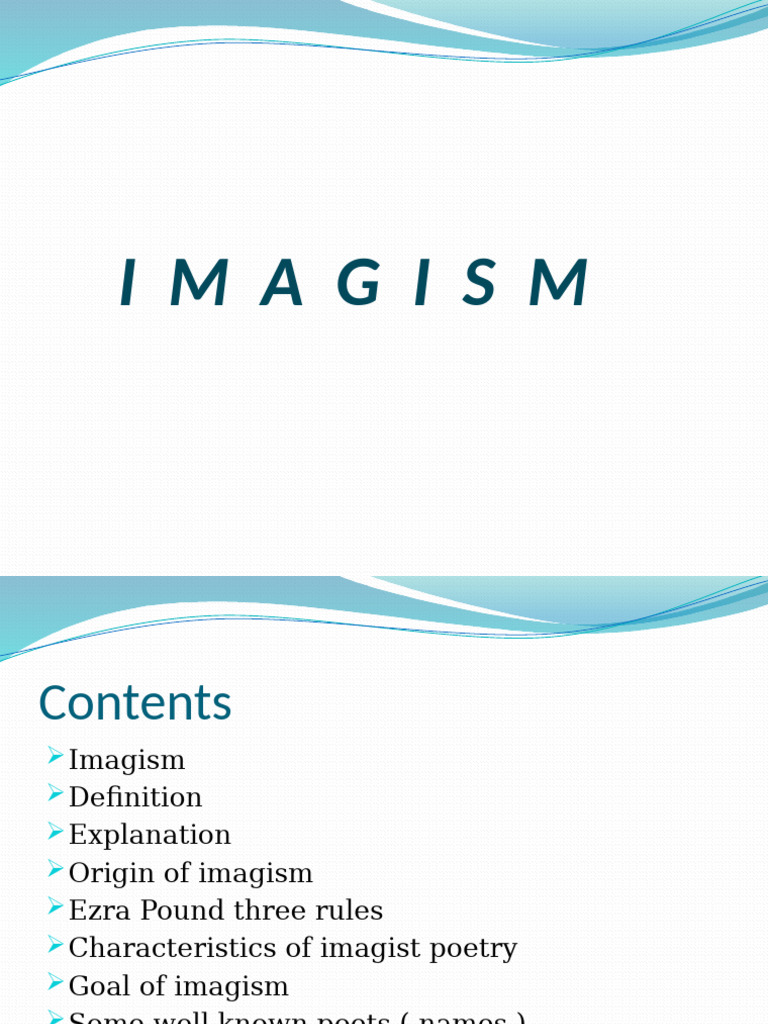 Father of Imagism: T.E. Hulme | PDF | Genres Of Poetry | Poets