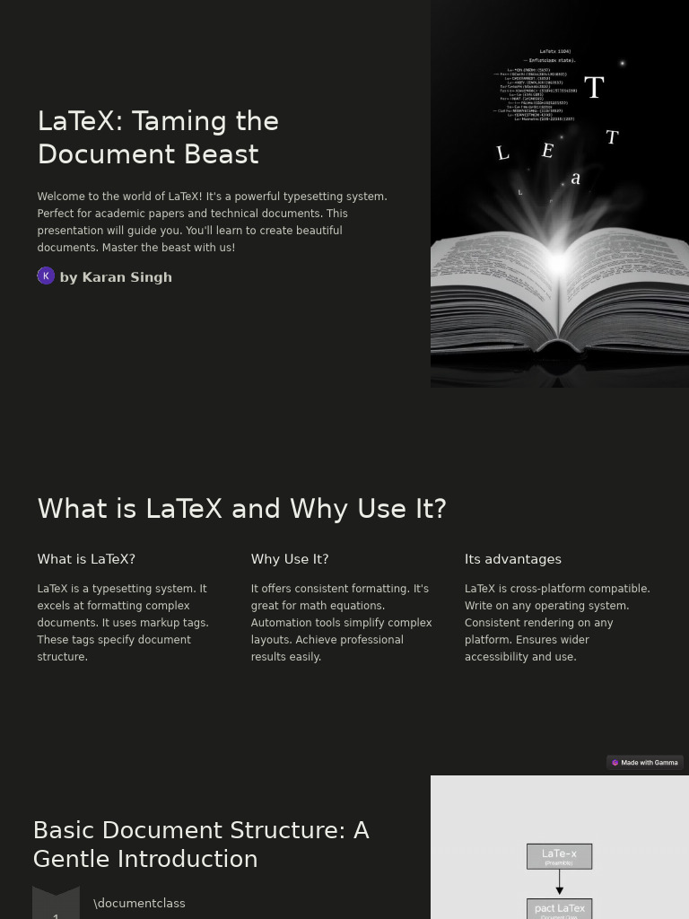 LaTeX Taming the Document Beast | PDF | Computing | Software