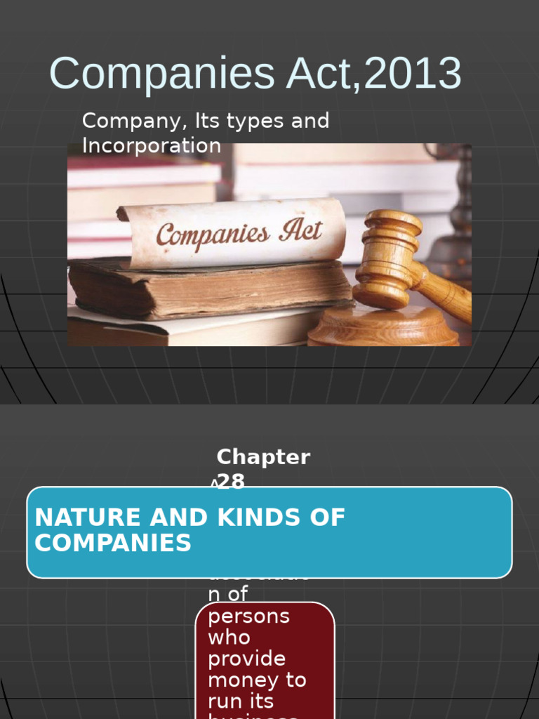 1 LEB JJM Companies ACt-2013 Updated | PDF | Partnership | Companies
