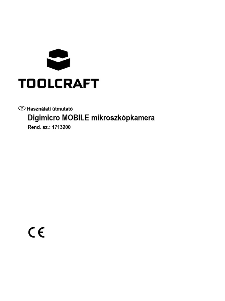 Manual 1713200 Toolcraft Usb Microscope With Monitor 5 MP Digital Zoom ...