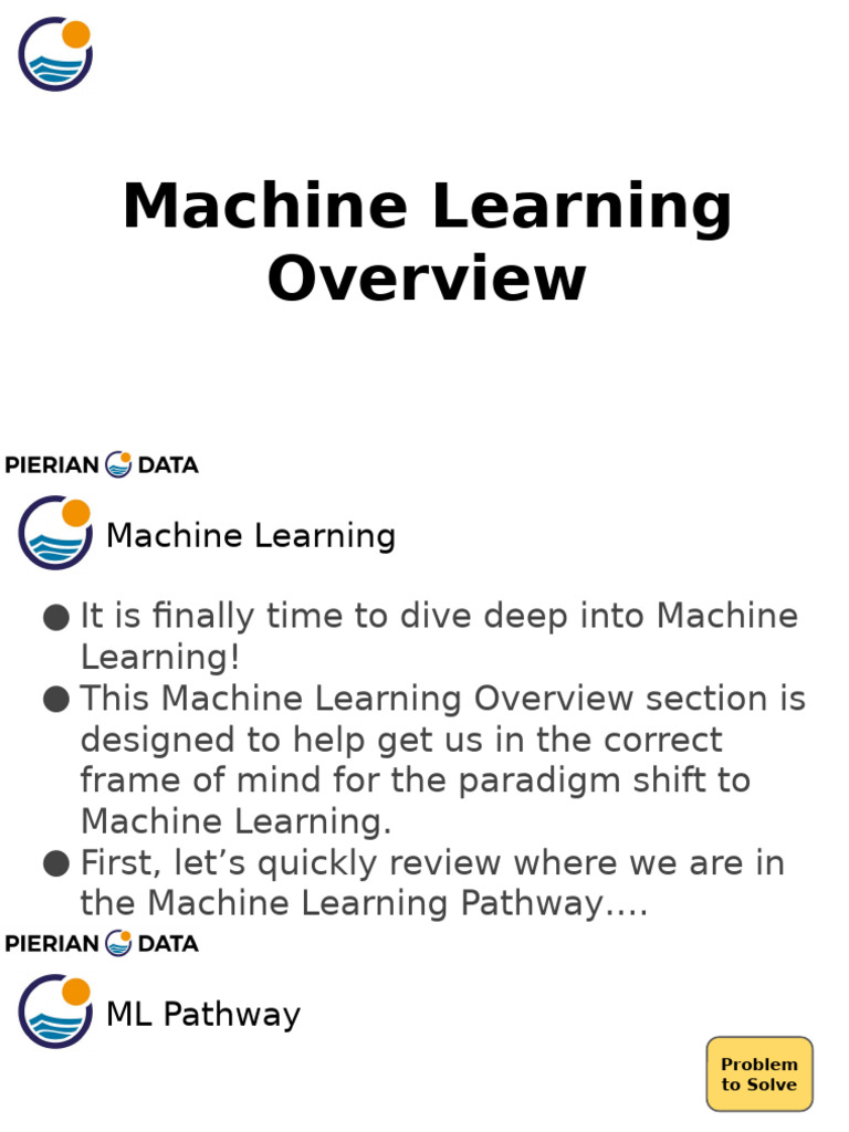07 Overview of Machine Learning | PDF | Machine Learning | Applied Mathematics