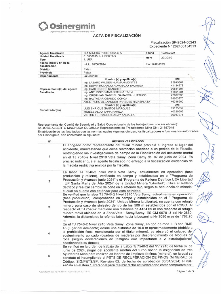 123497 CA 008 Acta Fiscalizacion | PDF