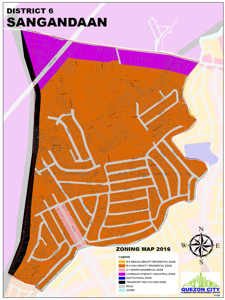 Sangandaan Zoning Map 2016 | PDF