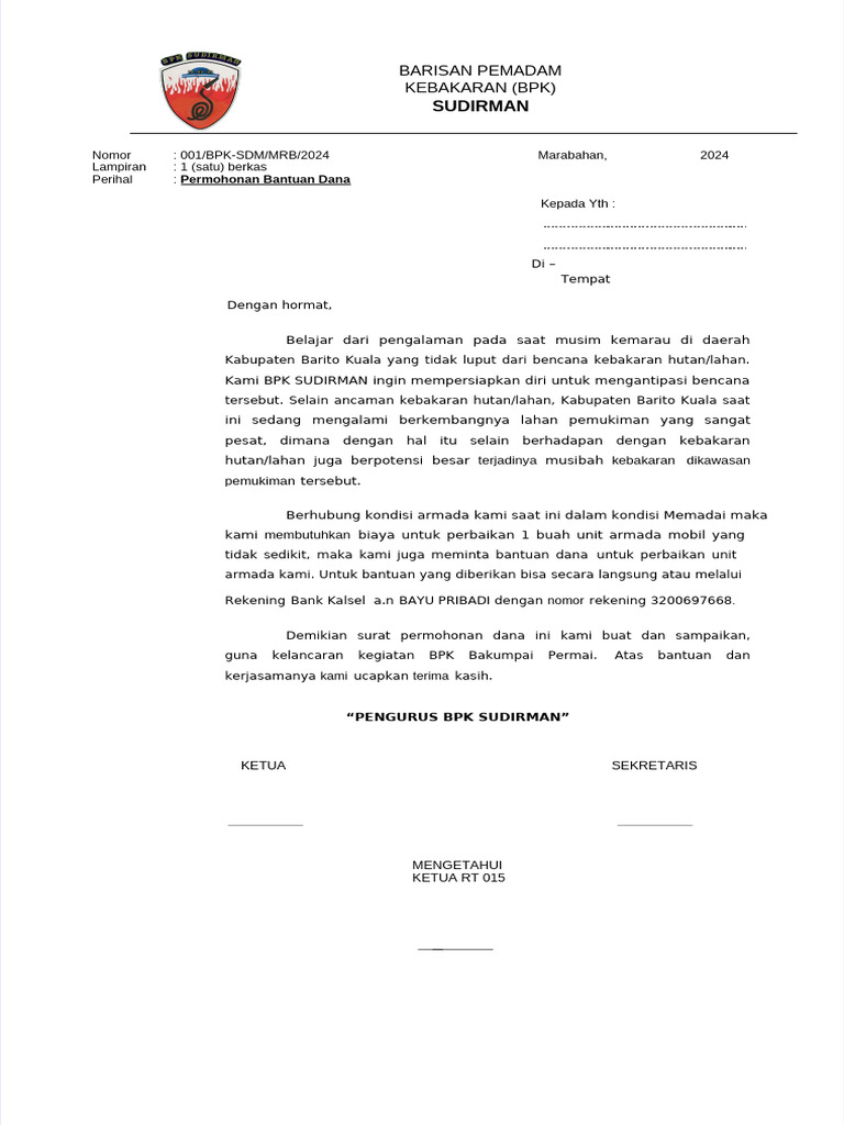 Proposal_BPK_SUDIRMAN | PDF