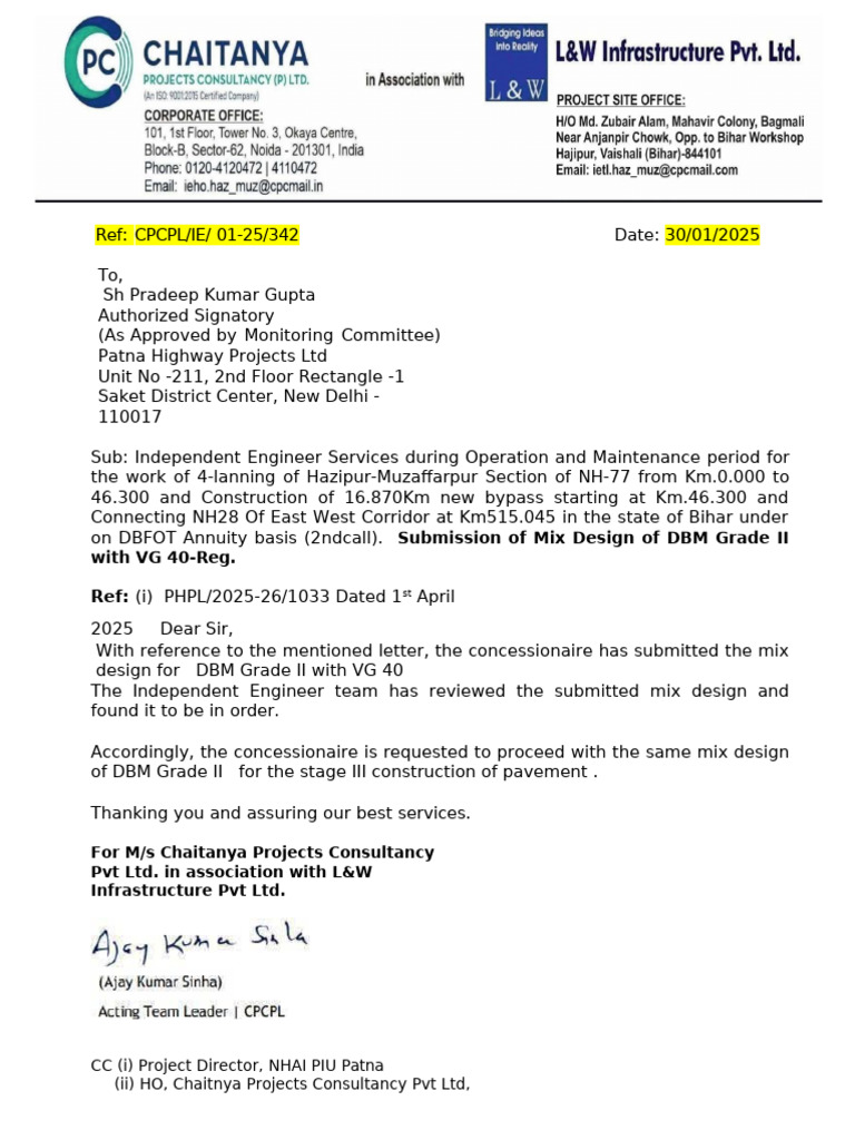 Mix Design DBM Gr II | PDF