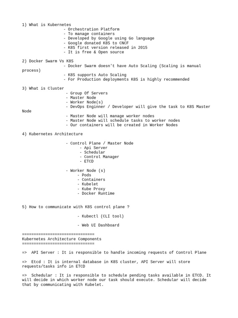 23-Kubernetes Running Notes | PDF | Computer Networking | Data Management