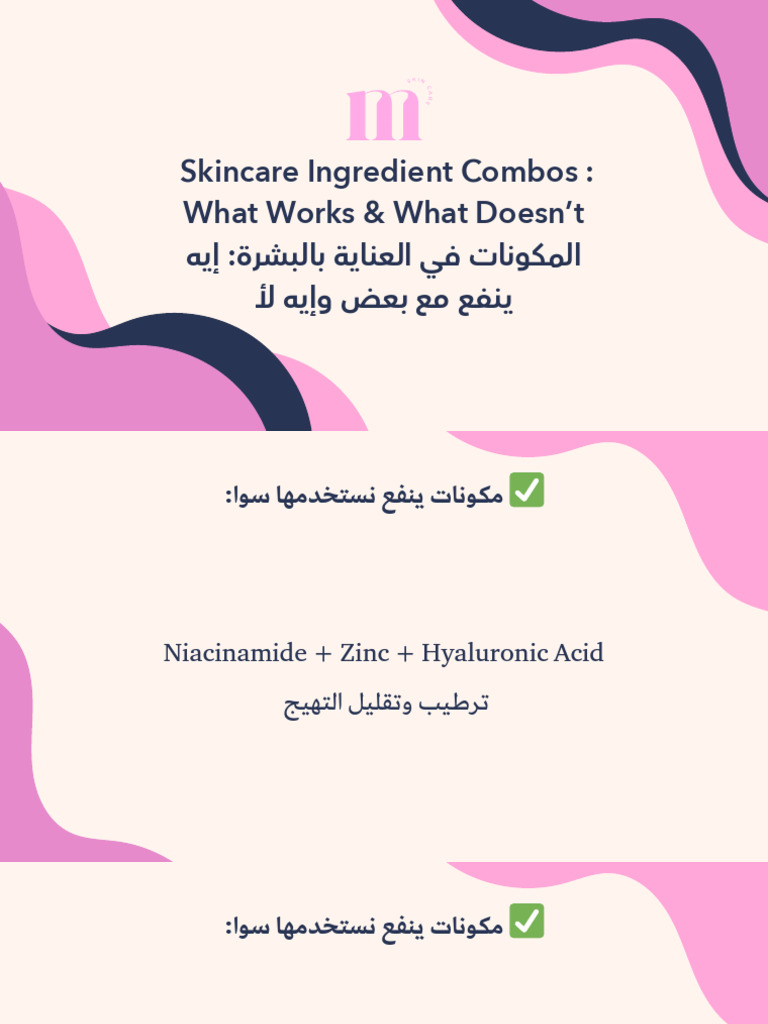 Skincare Ingredient Combos | PDF