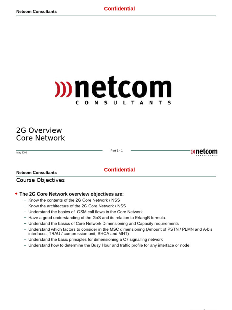 2G Overview - Core Network | PDF | Information And Communications ...