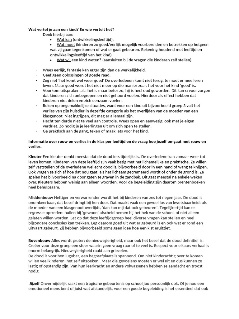 Rouw en Verlies | PDF
