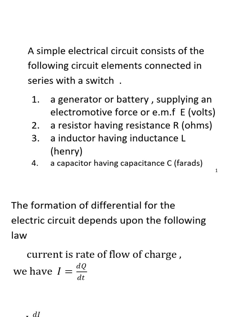 02. Application Higher Order DE-1 | PDF | Electrical Network | Series And Parallel Circuits