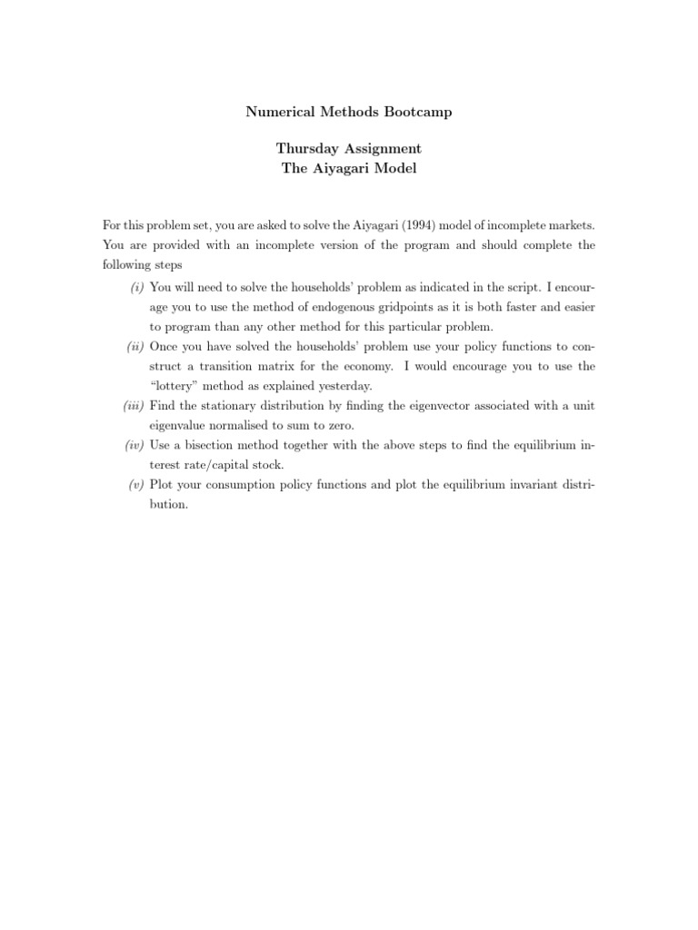 Assignment Thursday | PDF