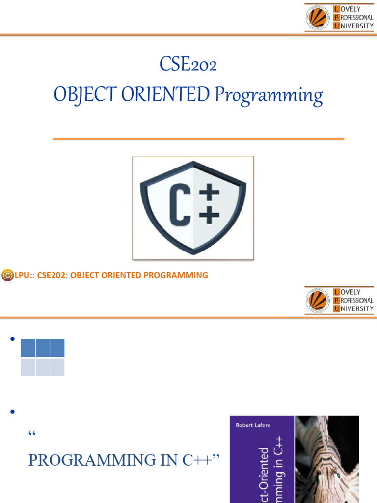 Cse202 C Programming Syllabus Pdf Object Oriented Programming C