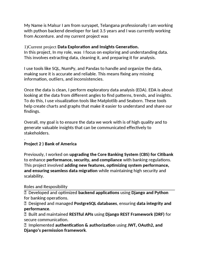 Self Intoduction 1 Project | PDF | Data Analysis | Data