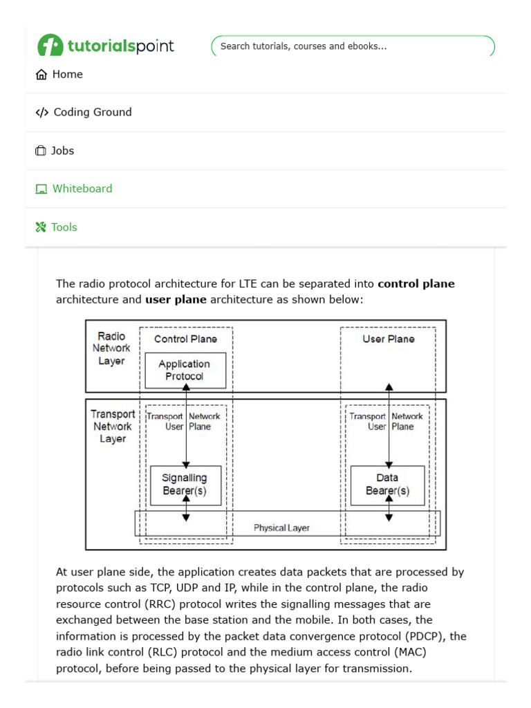 LTE Radio Protocol Architecture | PDF | Computer Standards | Network Protocols