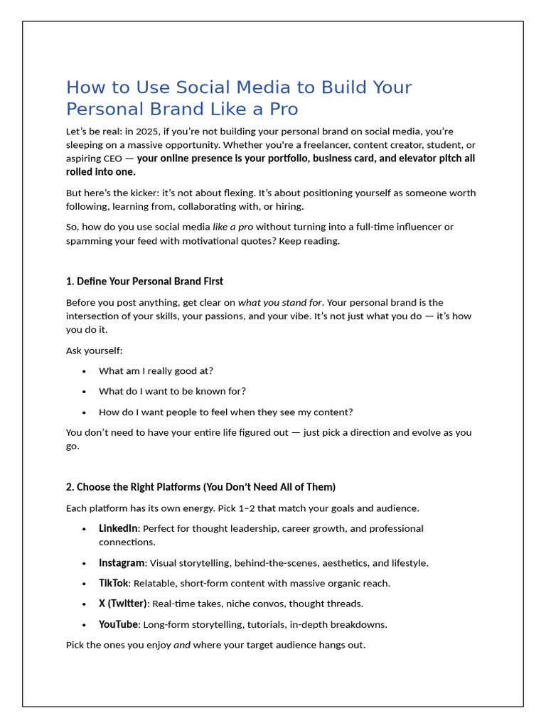 Mastering Personal Branding Online | PDF | Brand | Mass Media