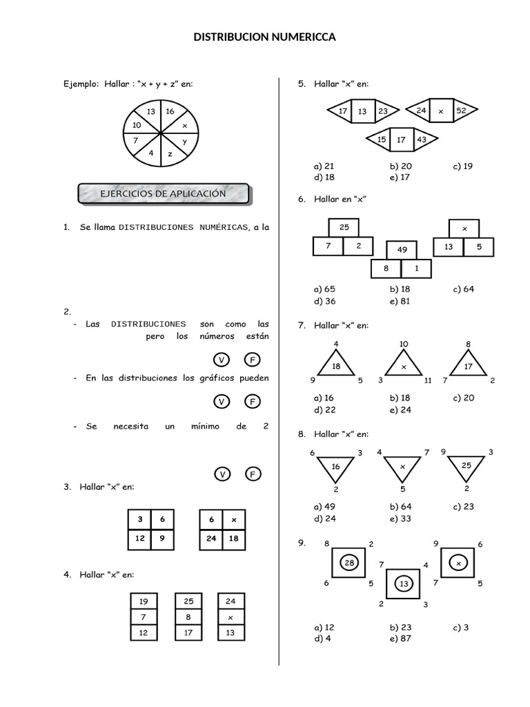 Distribución Numericca | PDF