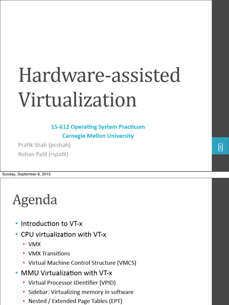 HardwareVirtu - Ref Slide | PDF | Software | Computer Architecture
