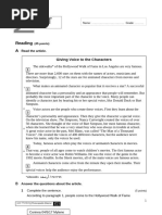 COBE Oral Bagrut Exam Structure | PDF