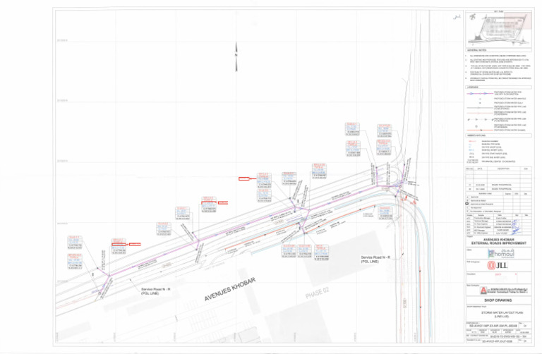 SD-AVK01-WP.03-INF-SW-PL-0004B Storm Water Layout Plan Line-L4 | PDF