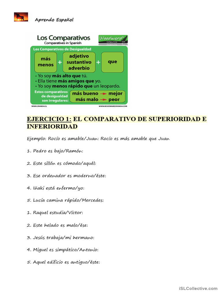Los Comparativos | PDF