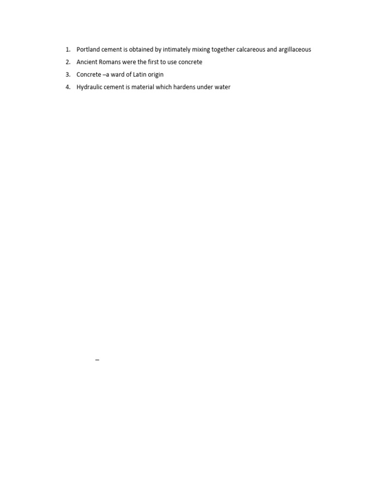 Calcareous and Argillaceous Materials in Cement | PDF