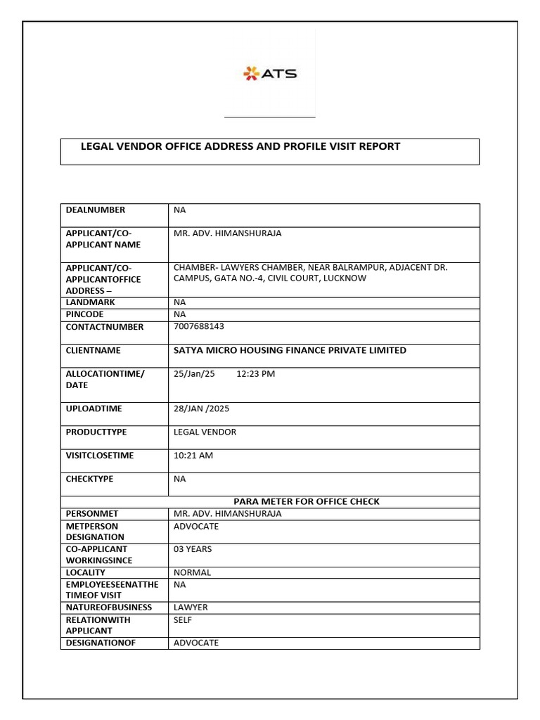 Himanshu Raja Legal Vendor Office +++ | PDF