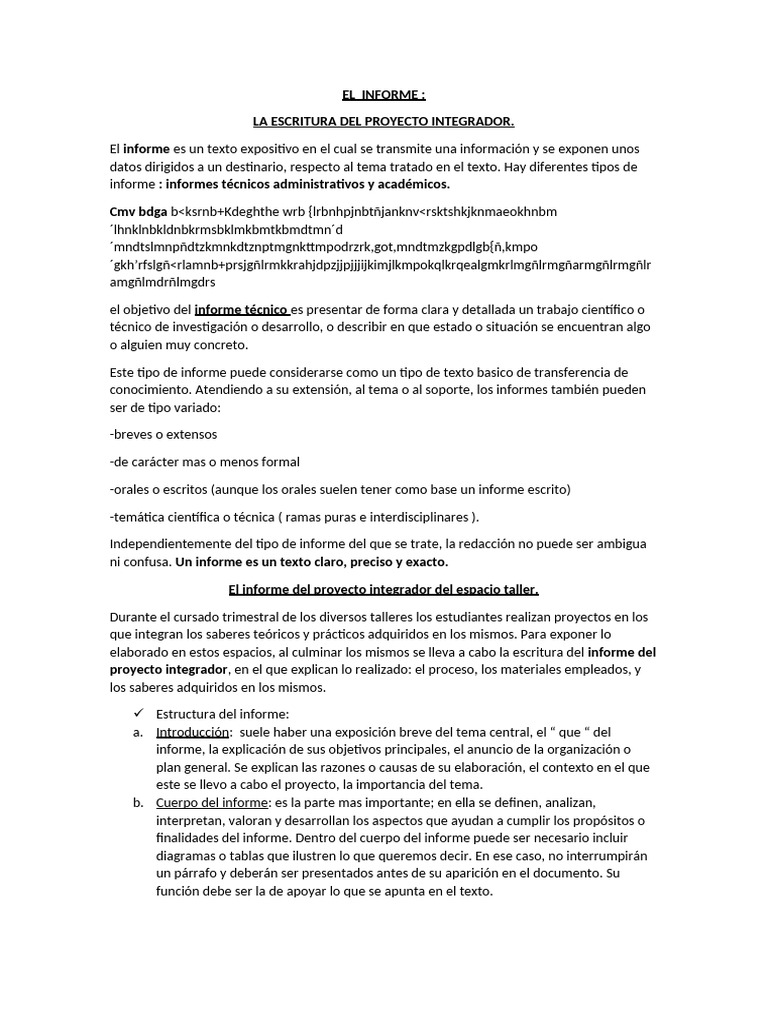 El Informe Tobi ¿¿¿¿¿¿¿¿¿¿¿¿¿¿¿''''''''''''''''''''''''''''''''''''' | PDF | Escritura