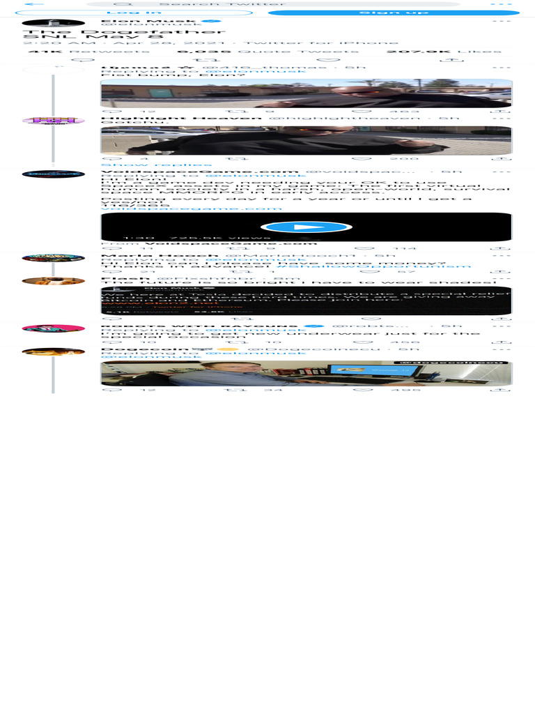 Elon Musk On Twitter The Dogefather SNL May 8 Twitter | PDF