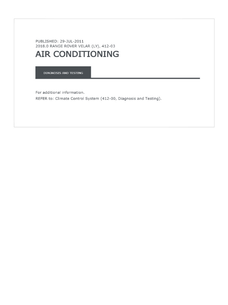 Air Conditioning | PDF