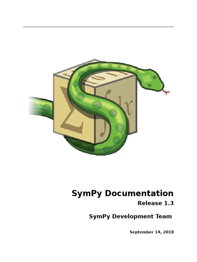 Sympy Docs PDF 1.3 | PDF | Square Root | Mathematics