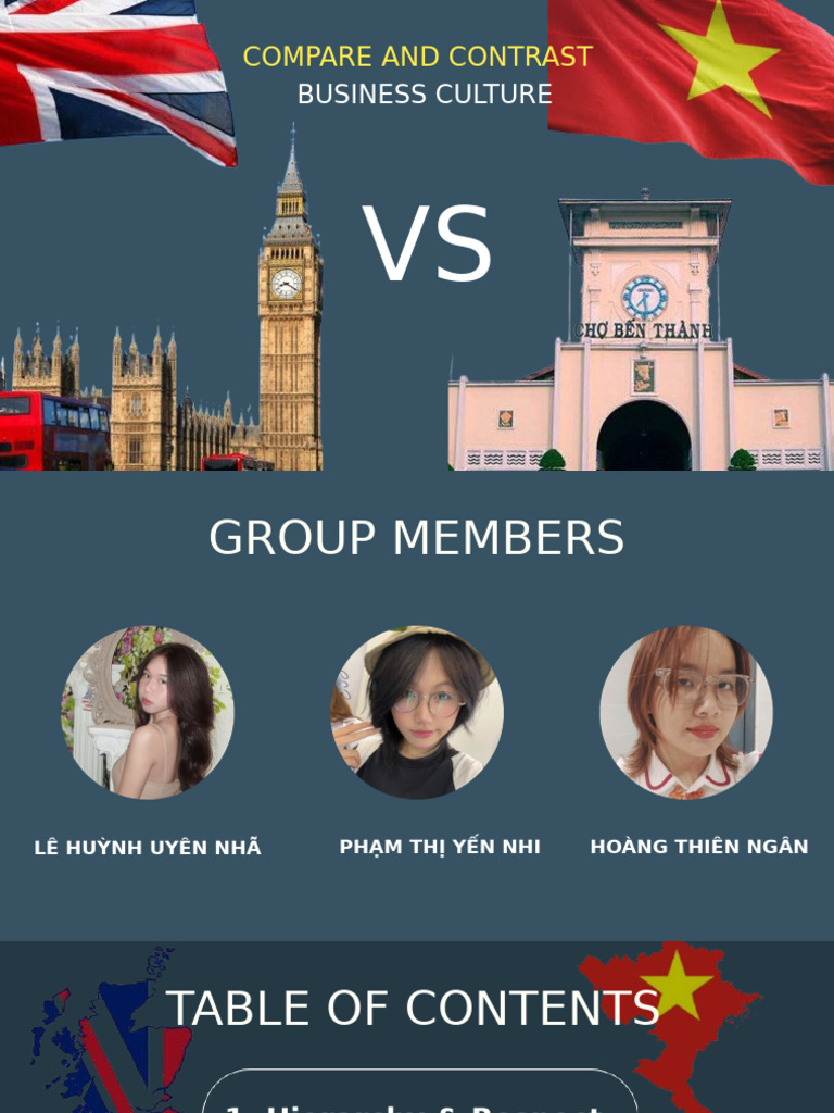 Compare and Contrast British Business Culture and Vietnamese One | PDF ...