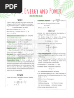 Work Energy Power Class 11 Formula Sheets | PDF | Collision | Force