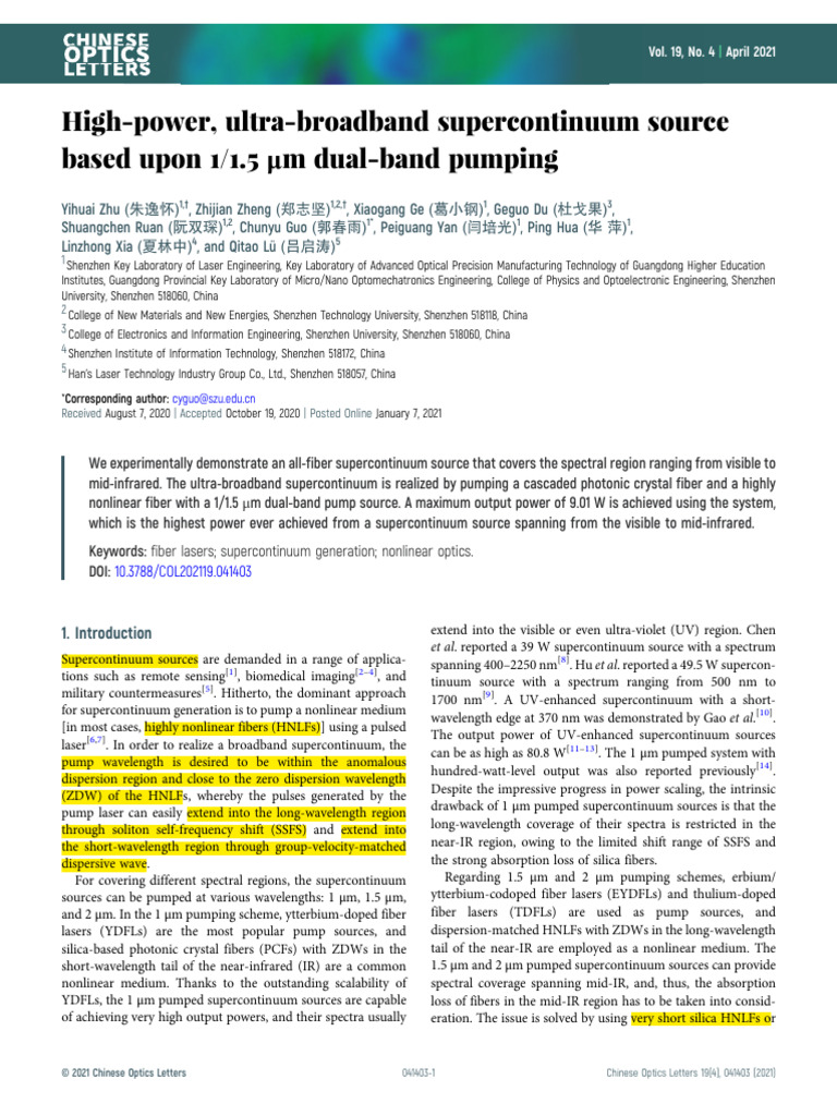 2021-COL-High-power, ultra-broadband supercontinuum source based upon ...
