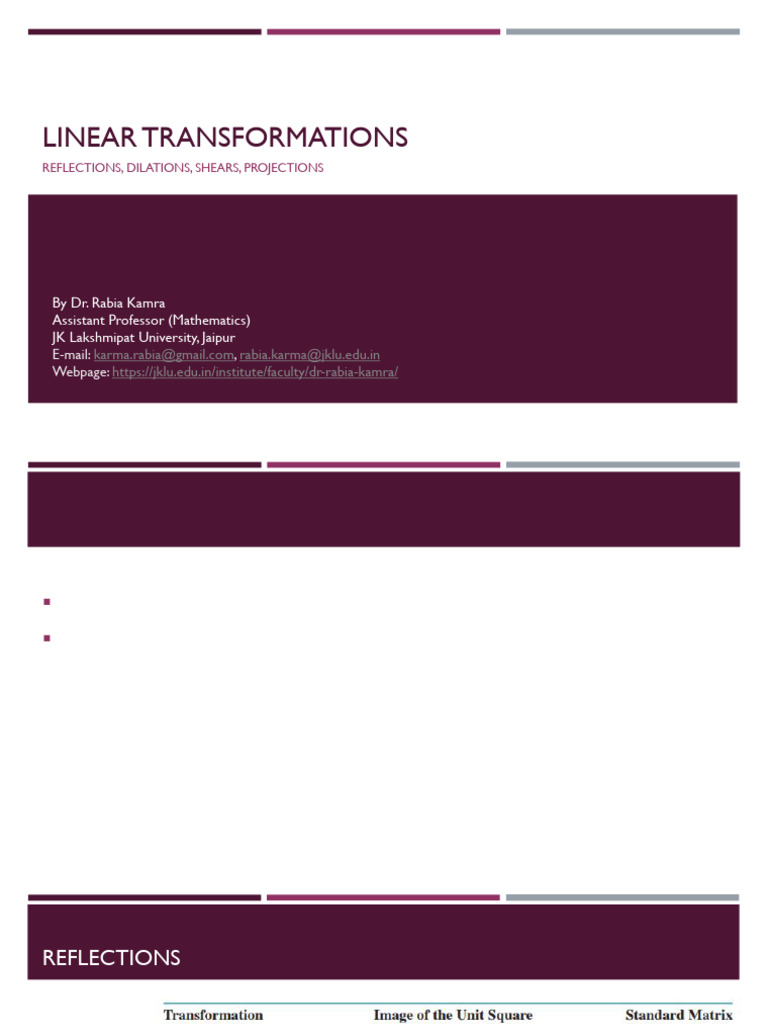 Linear Transformations Openboard Pdf