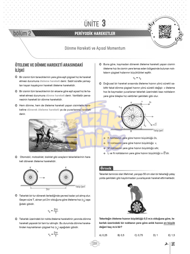 Ayt Fizik Acisal Momentum Konu Anlatimi | PDF