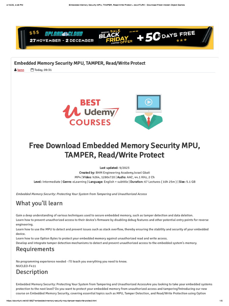 Embedded Memory Security MPU, TAMPER, Read - Write Protect downTURK - Download Fresh Hidden ...