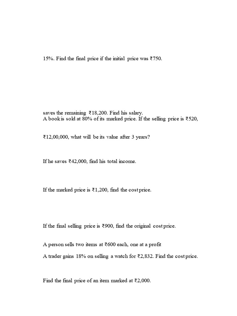 Class 8 Final Practice Paper 1 | PDF | Prices | Economies