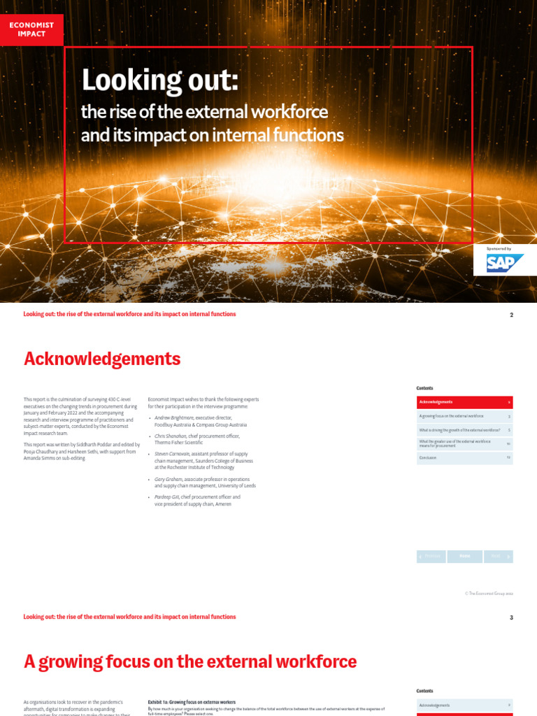 Looking Out The Rise of The External Workforce and Its Impact On ...