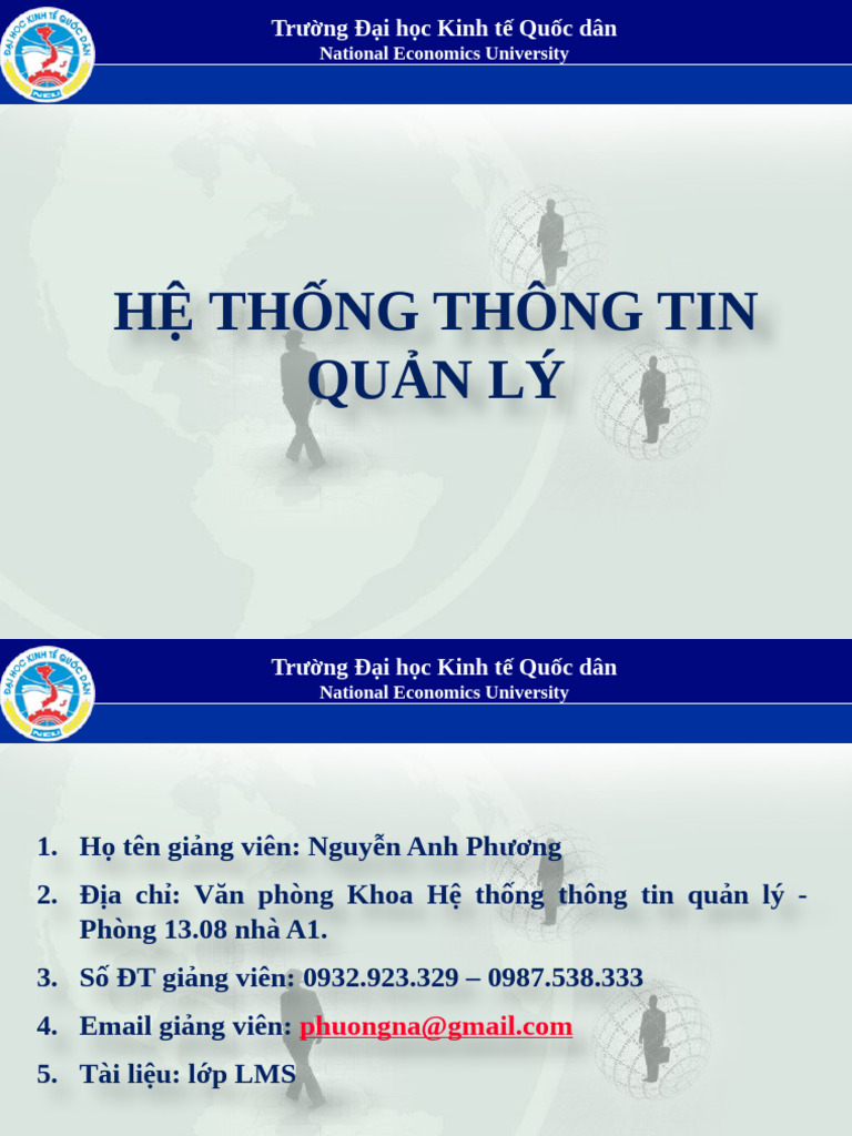 Slide - BG - HTTTQL - Phuong | PDF