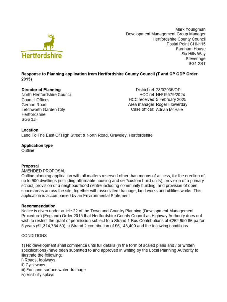 OP-Consultee Response Published-28022025 | PDF | Traffic | Road Infrastructure