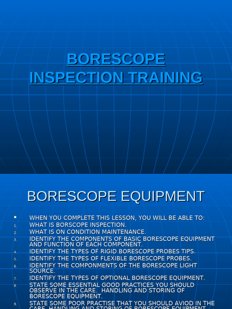 Borescope Inspection Training | PDF | Optics | Eye