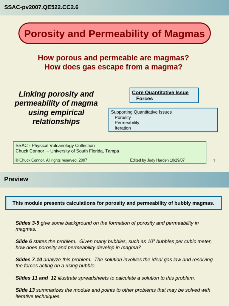 Ssac-Pv2007 Qe522 cc2 6-stdnt v2 | PDF | Types Of Volcanic Eruptions | Magma