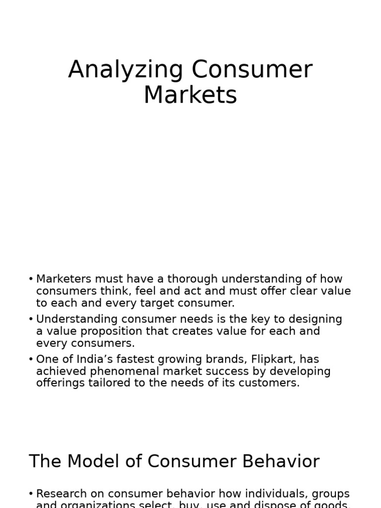 Analyzing Consumer Markets | PDF | Memory | Consumer Behaviour